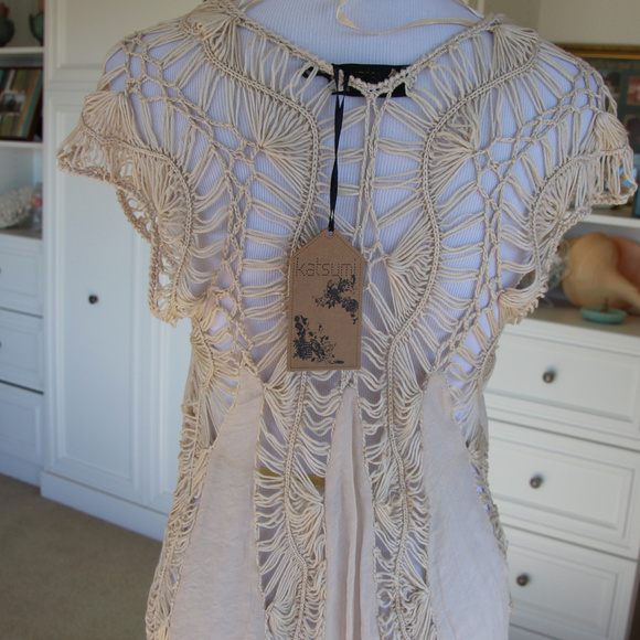 Katsumi | Tops | Open Stitch Crochet Top | Poshmark